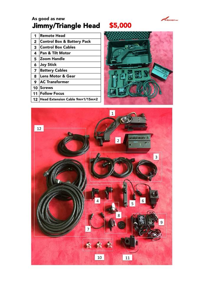 Sale ️Jimmy jib head set & 3axis kit | 株式会社ロケット